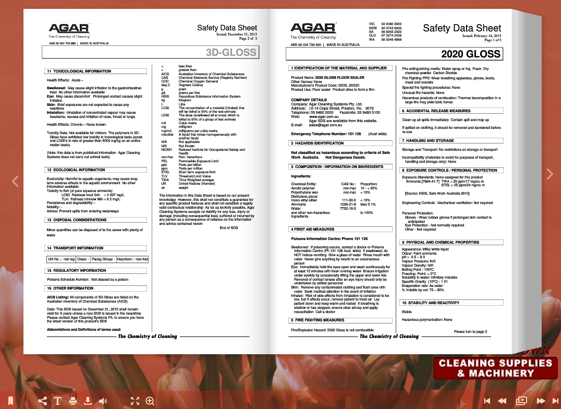 Startex Chemical Msds Sheets